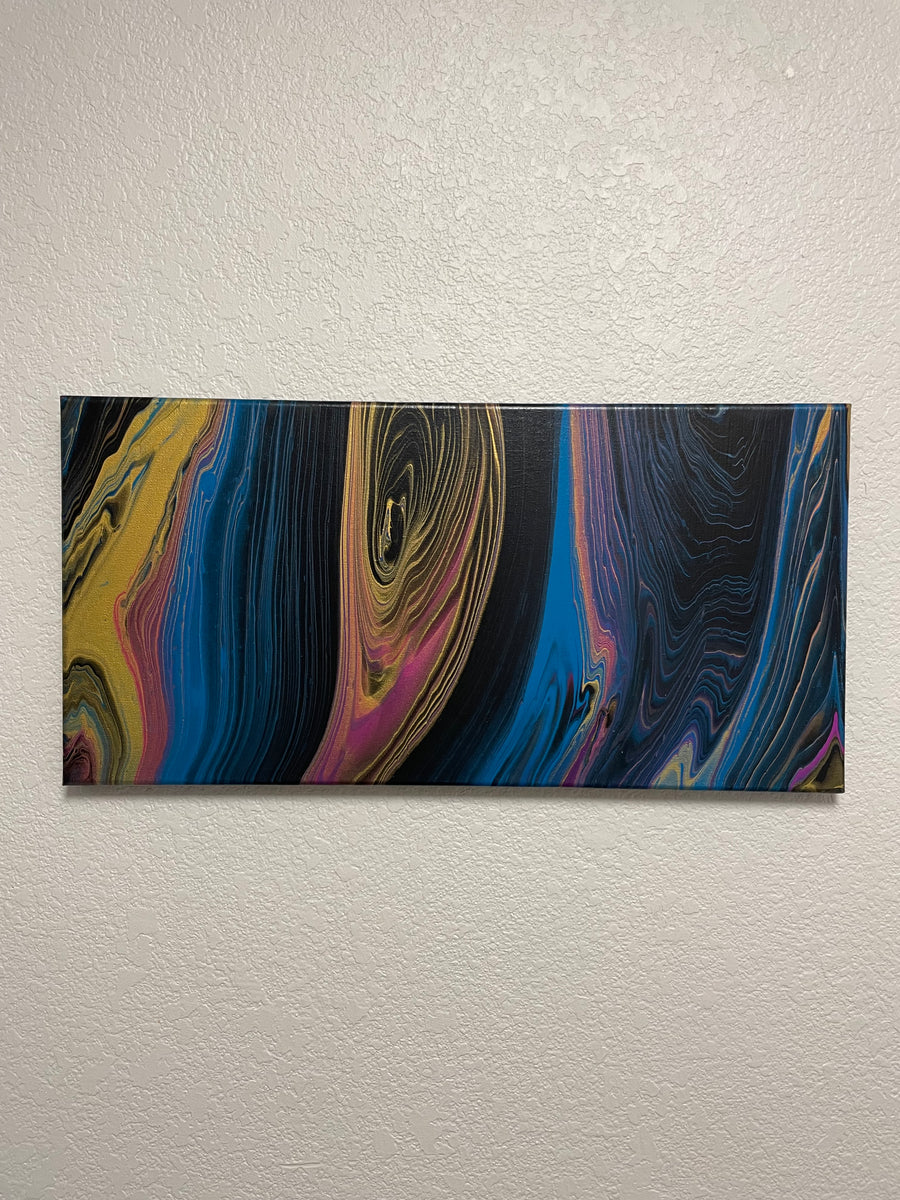 OBSIDIAN - 10" x 20" Acrylic Painting on Canvas – Underground Sludge